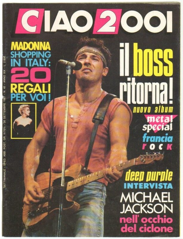 Rivista CIAO 2001 Anno 1987 n. 40 – Springsteen, Madonna, Michael ...